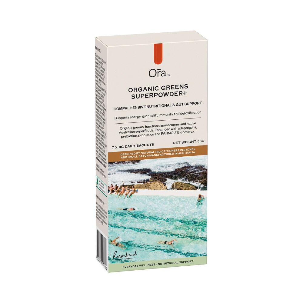 Ora Organic Greens Superpowder Sachet 8g x 7 Pack – Cosmetics Online