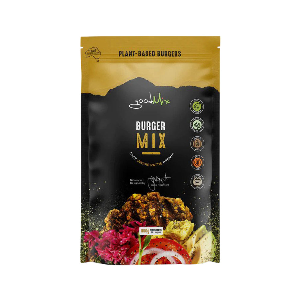 GoodMix Superfoods Burger Mix (Easy Vegan Veggie Pattie Premix) 800g ...