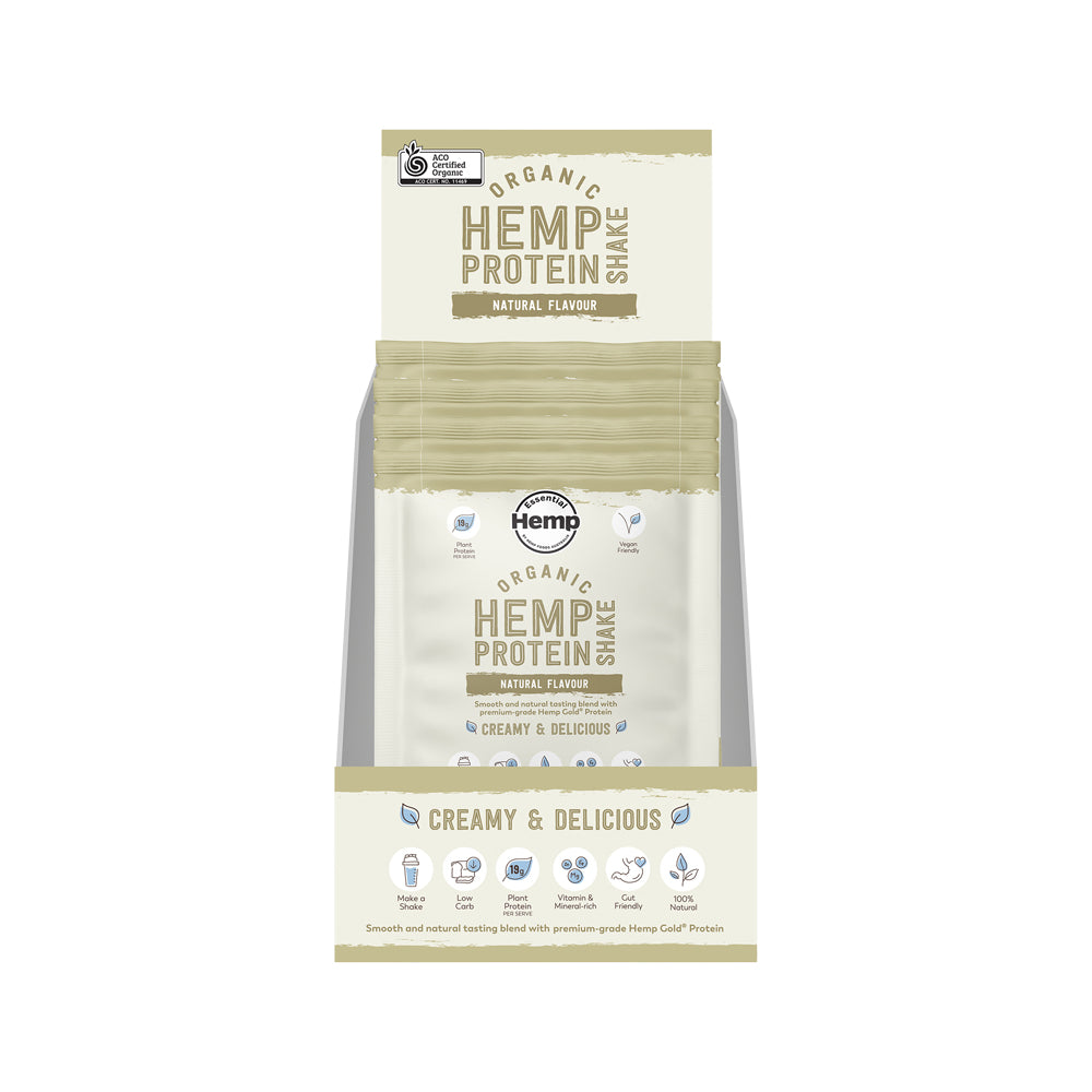 Hemp Foods Australia Organic Hemp Protein Shake Natural Sachet 35g x 7 ...