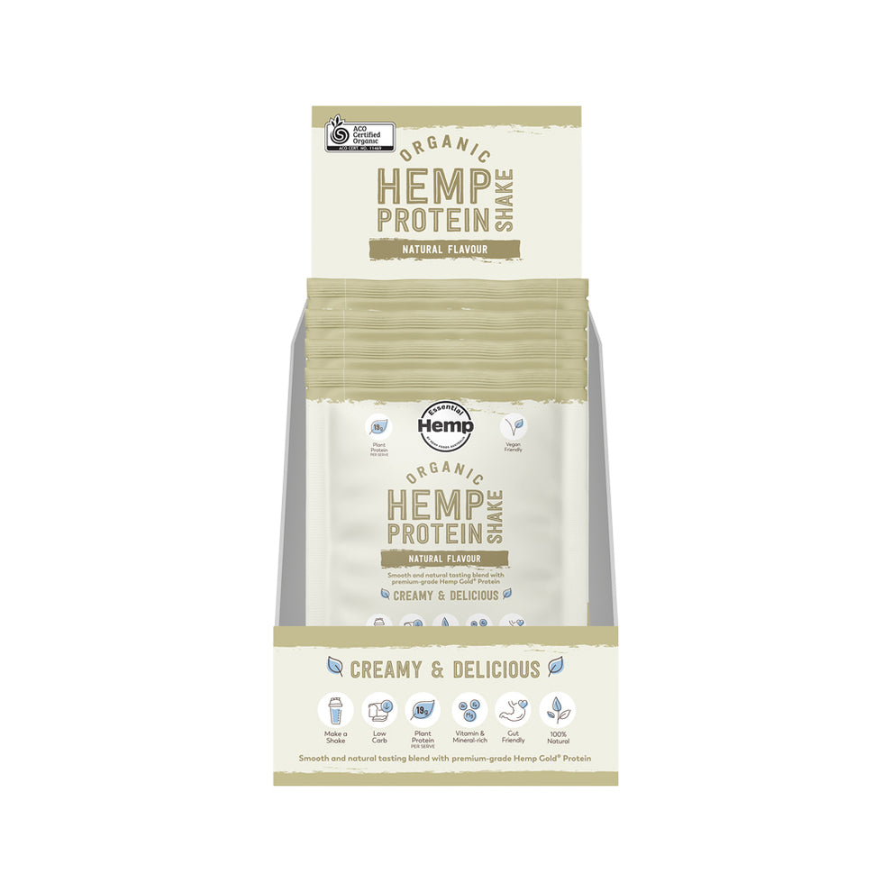 Hemp Foods Australia Organic Hemp Protein Shake Natural Sachet 35g x 7 ...